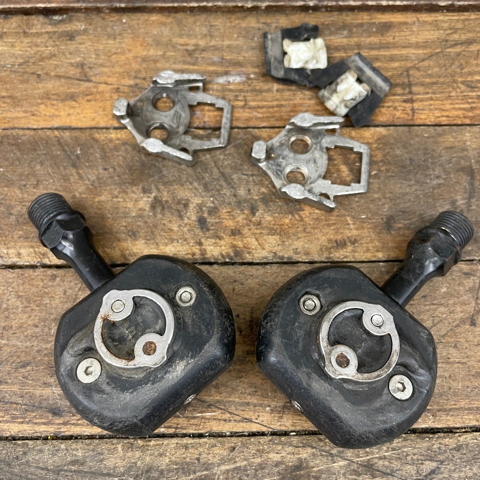 Speedplay Frog Clipless Pedals Cleats Set Vintage Black Silver Steel Road MTB | eBay