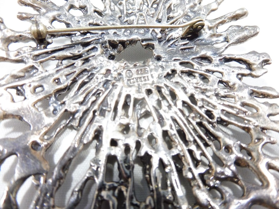 LARGE 1970'S STERLING SILVER ISRAELI BRUTALIST PENDANT | eBay