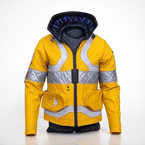 David Martinez Yellow Edgerunners Emergency Cosplay Jacket With NEON ...