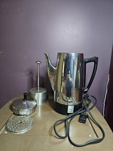Vintage Presto 12 Cup Stainless Steel Coffee Percolator - Model 0281104 ...