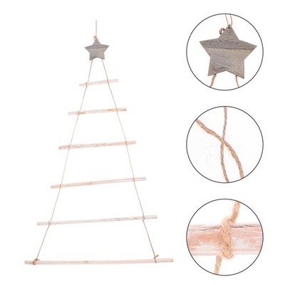 Branch Hanging Tree DIY Christmas Tree Shape Hanging Ornament with Star ...