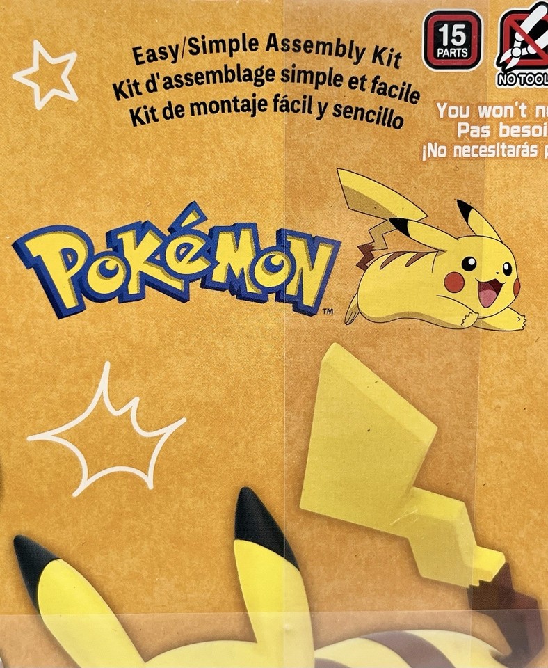 Pokemon Pikachu (Battle Pose) 03 Quick Model Kit by BANDAI 3” Anime Kit ...