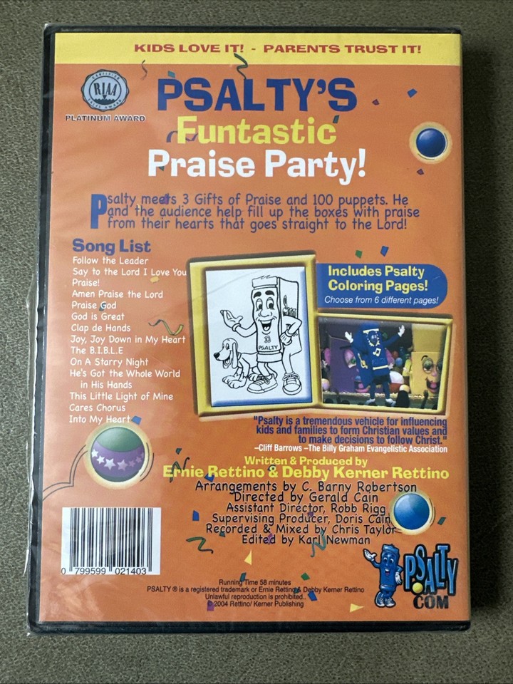 Psalty in Psalty's Funtastic Praise Party! New DVD | eBay