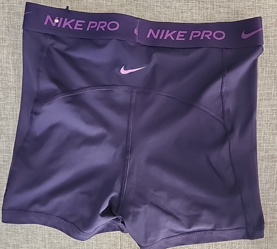Nike Pro Women's Dri-fit High-Waisted 3" Shorts FB5450-555 Purple Pink ...