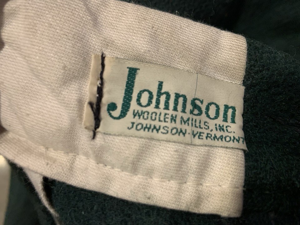 Vtg Johnson Woolen Mills Vermont 100% Wool Green Hunting OutdoorPants ...
