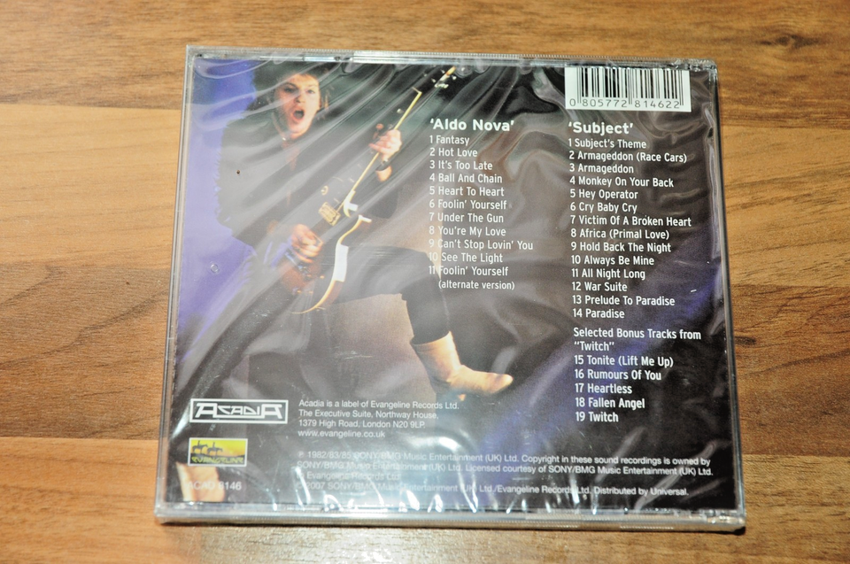 Aldo Nova – Under The Gun....A Portrait Of Aldo * – 2 CDs 2007 * NEU ...