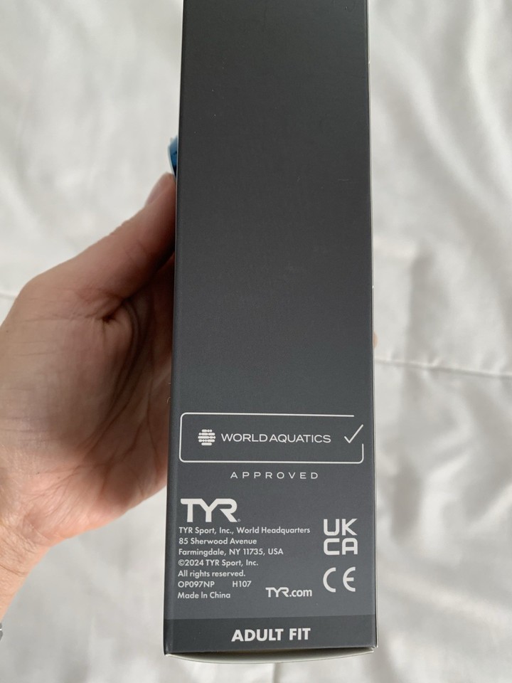 TYR Vectra Racing Adult Fit Mirrored Swim Goggles Gold/Black Anti Fog ...