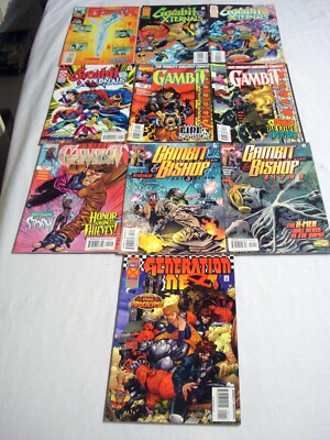 10 Marvel Comics Lot Gambit 2, 3, 4 Gambit Externals 1, 3, 4 Generation ...