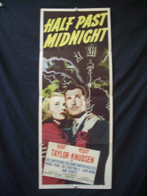 HALF PAST MIDNIGHT-NOIR-INSERT POSTER 1948-KENT TAYLOR VG | eBay