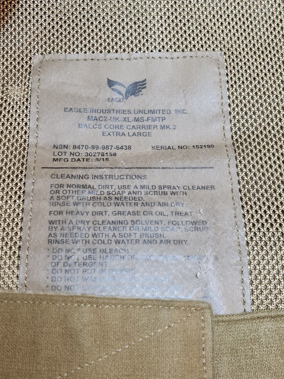 UKSF SAS Eagle Industries Macs 2 MK2 Multicam Body Armour Plate Carrier ...