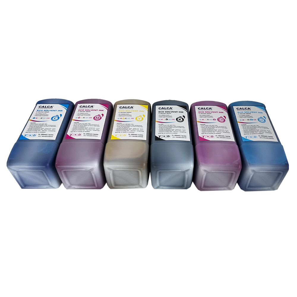 US Stock 1L/Color Calca Compatible Roland ECO Solvent Ink CMYKLCLM ...