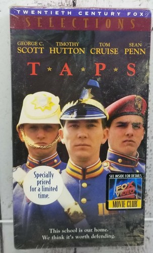 Taps (VHS, 1995) George C. Scott, Timothy Hutton, Sean Penn, Tom Cruise ...