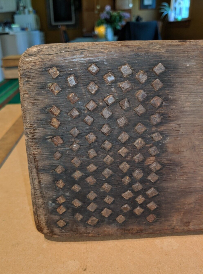 Antique Primitive Flax carding Hatchel Hand Made Farm Tool Hatchel ...