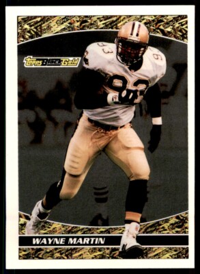 1993 Topps Black Gold Wayne Martin New Orleans Saints #20 | eBay