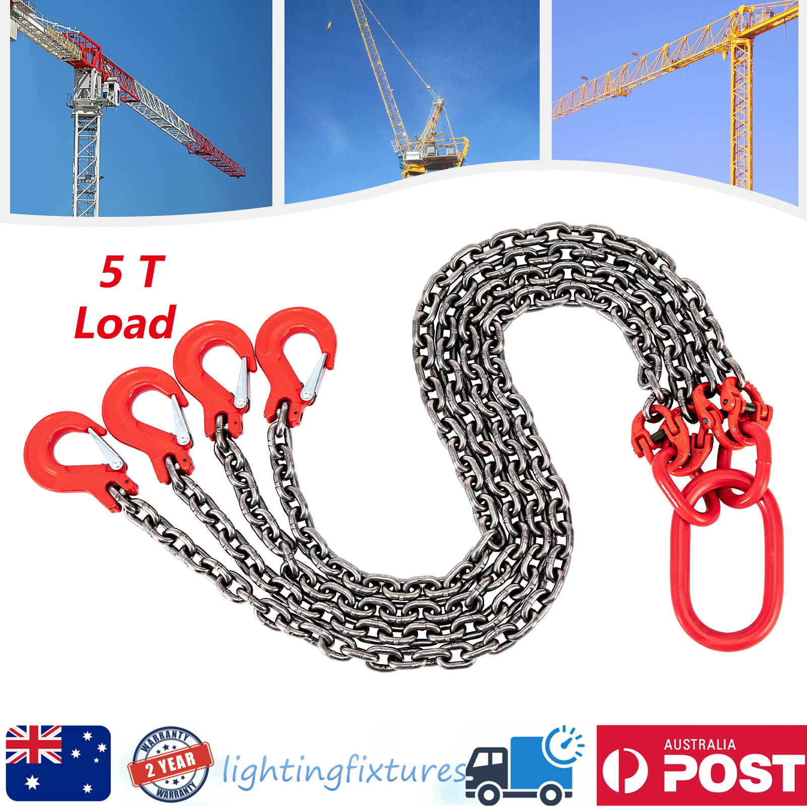 Multi-purpose Manganese Steel Chain Sling 4-Leg 1.5m Lifting Chain ...