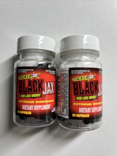 Stacker BLACK JAX ENERGY PILLS (2 BOTTLES X 20CT) 40 Capsules | eBay