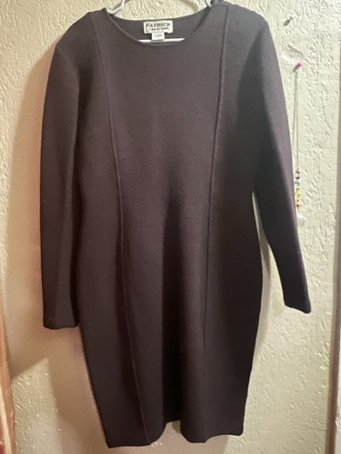Vintage Patrick Collection Wool Sweater Dress Size S Brown Knit | eBay