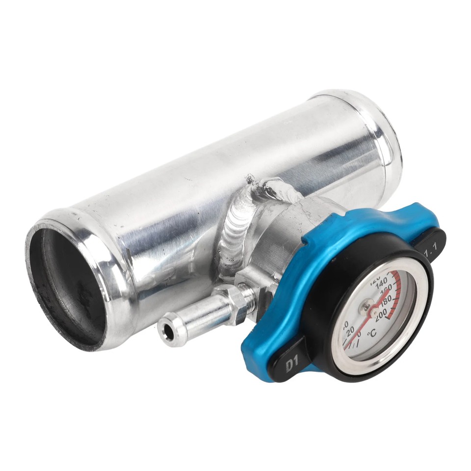 Radiator Inline Filler Neck Coolant Pipe Filler Neck Polished 38mm with ...