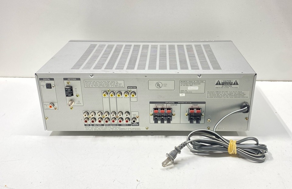 Sony STR-K740P Silver Digital Audio Video Control Center FM Stereo | eBay