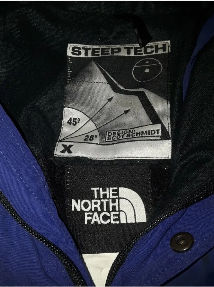 VinTagE The NORTH FACE STEEP TECH JACKET L BLUE BLACK SCOT VinTagE The NORTH FACE STEEP TECH JACKET L BLUE BLACK SCOT