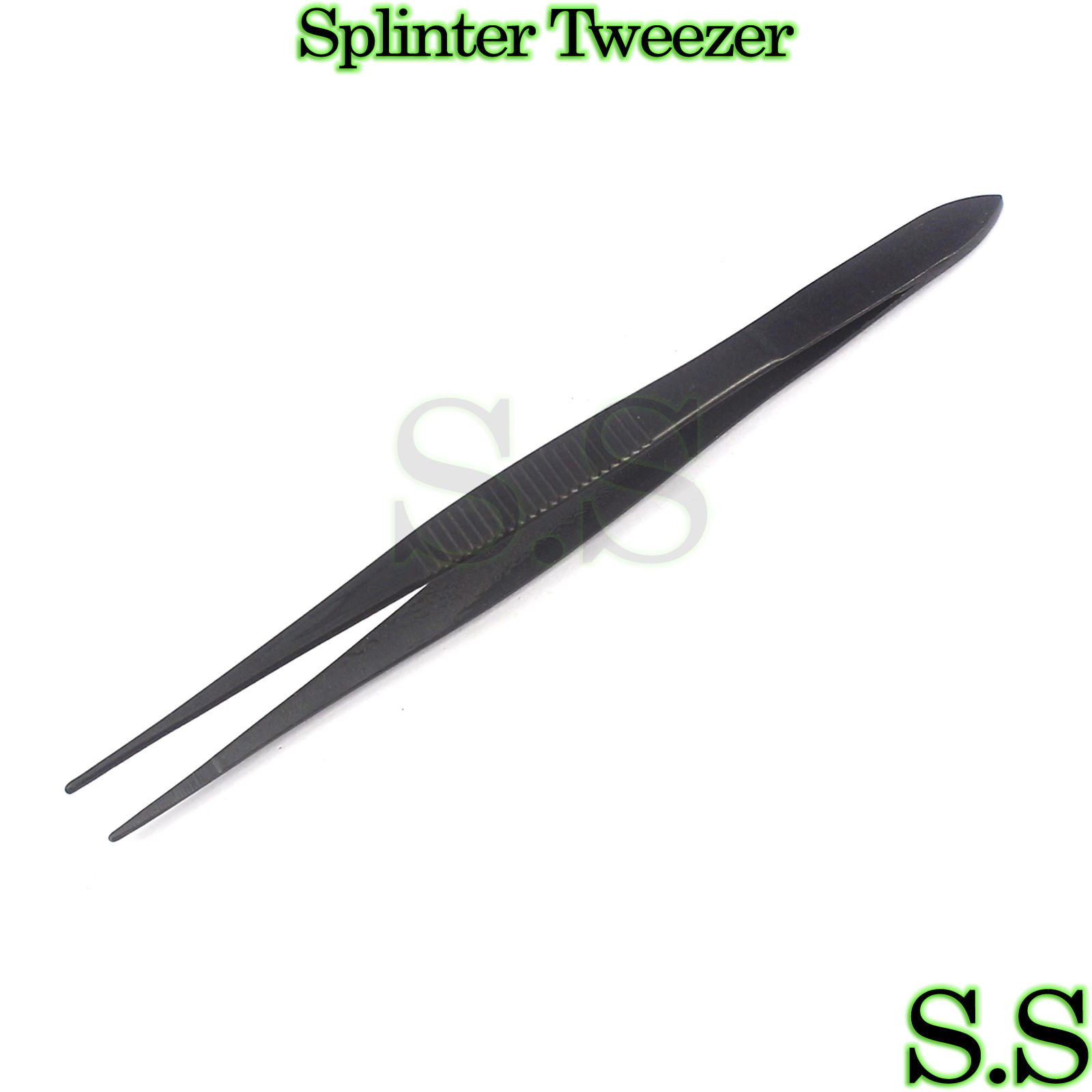 Full Black Splinter Surgical Medical Veterinary Nursing Forceps ...