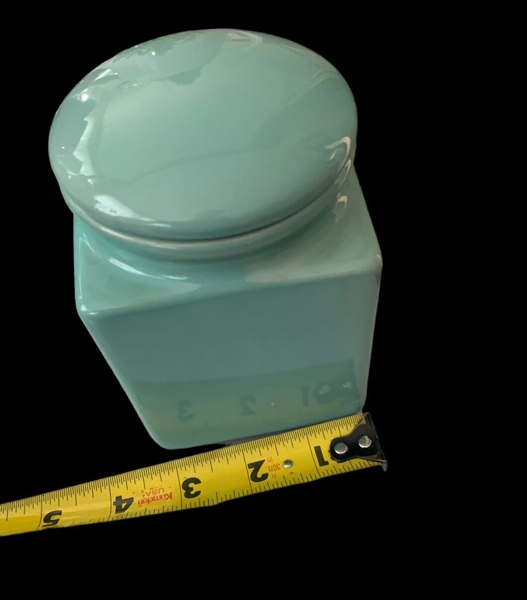 Vintage Ceramic Spice Jar, Sugar, Herbs, Tea, Apothecary Turquoise ...