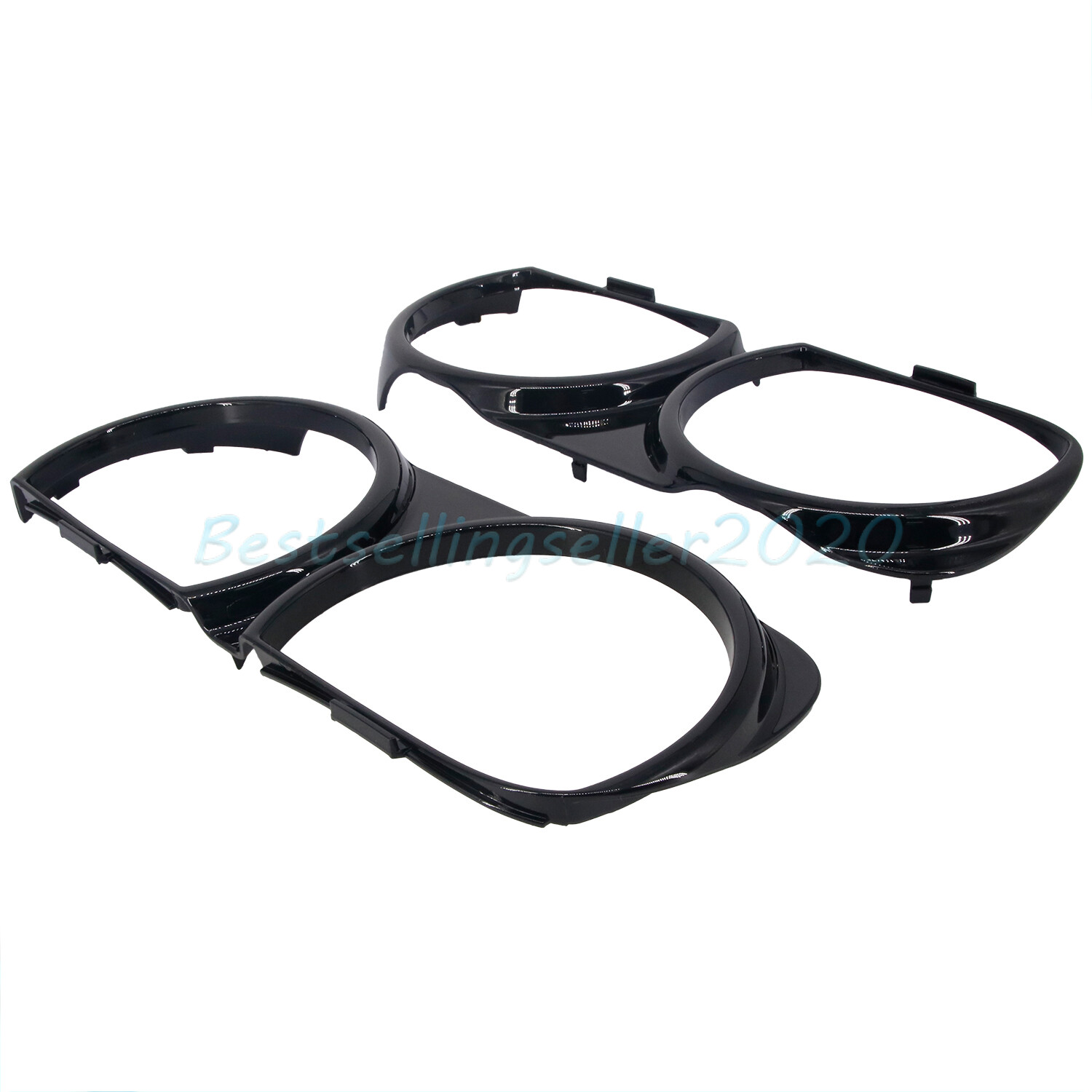 Front Headlight Lamp Bezel Trim 68259052AB 68259053AB 2pcs for Dodge ...