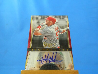 Matt Adams Select 2013 Signatures Autograph Auto | eBay
