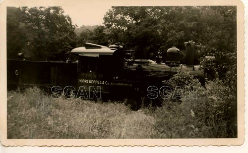 OE059 RP 1950s MOORE KEPPEL & CO LOGGING RAILROAD CLIMAX LOCOMOTIVE #6 ...