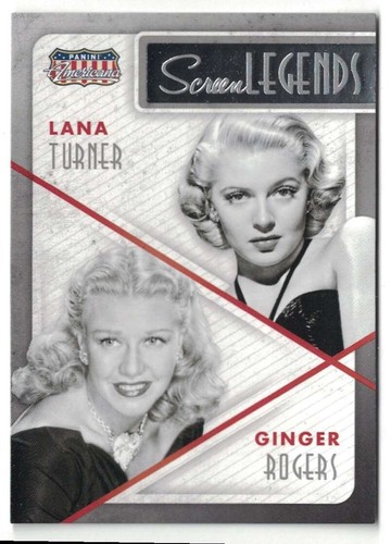 2015 Panini Americana Screen Legends Co-Stars #10 Lana Turner, Ginger ...