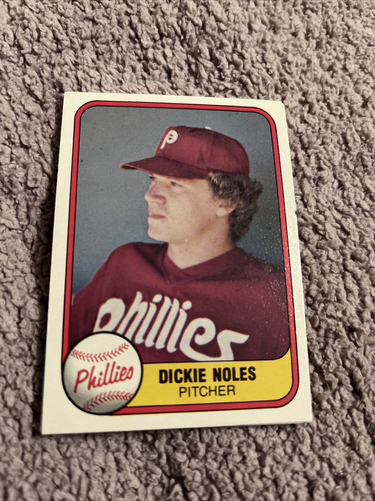 1981 Fleer Dickie Noles Philadelphia Phillies #12 | eBay