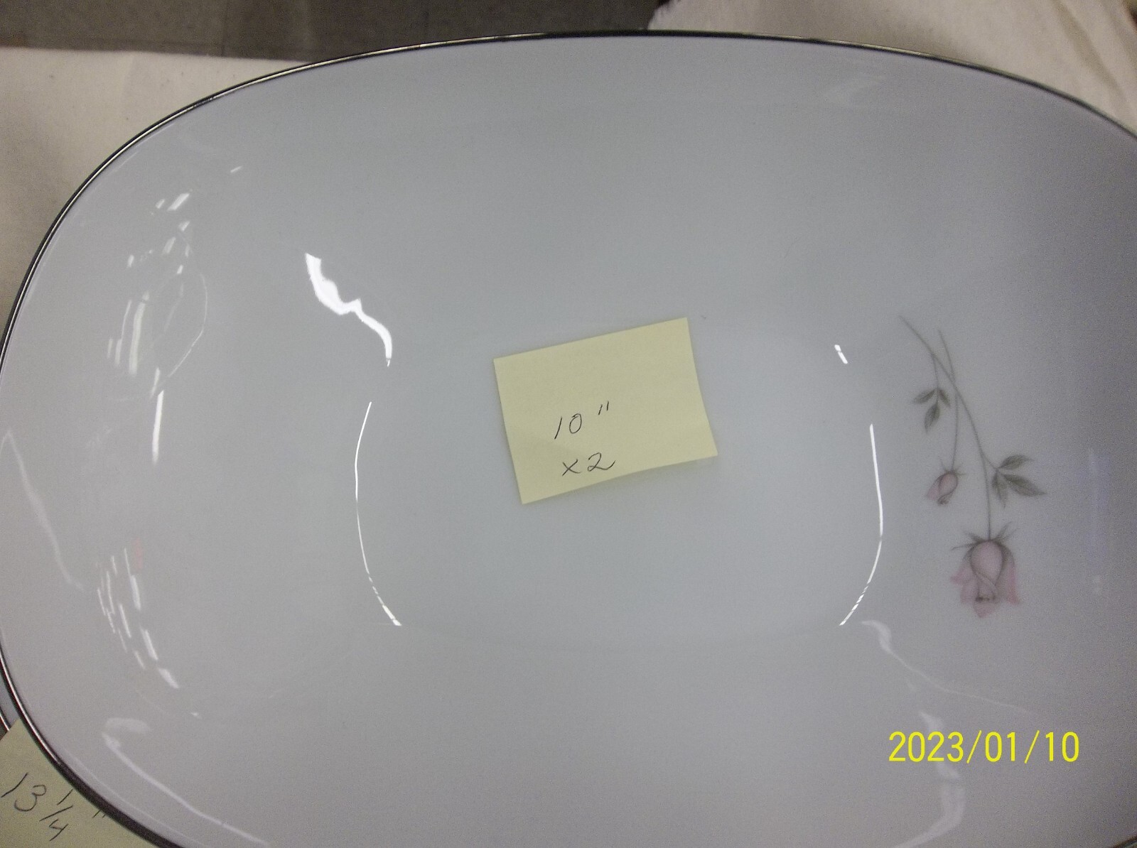 88 PIECE Noritake Vintage China PASADENA 6311 pattern, pink/grey ...