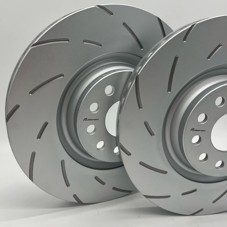 Front Grooved Brake Discs (Pair) for Audi S3 8V 2.0 Quattro Saloon ...