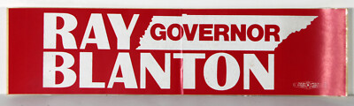 13" Vintage Car Decal Political Elections US TN Governor Ray Blanton | eBay