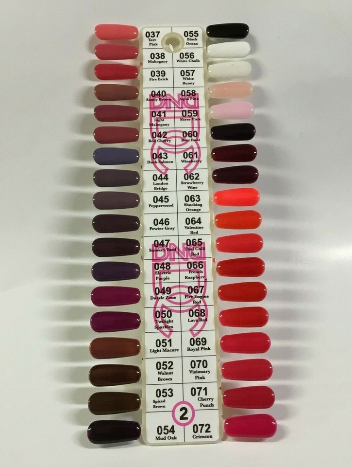 DC&DND Daisy Color Chart Gel Polish Color Sample Chart Palette Display ...