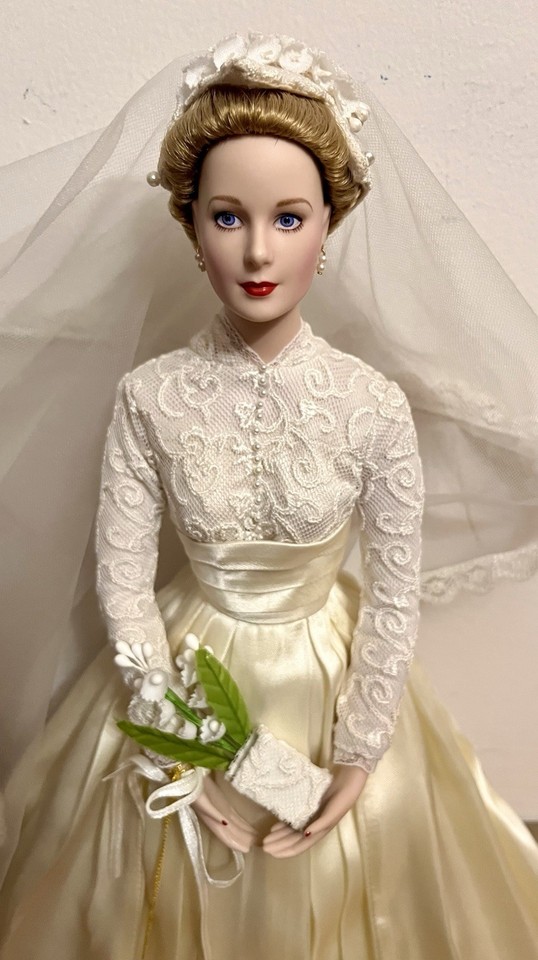 Franklin Mint Heirloom Princess Grace Wedding Bride Doll 16" | eBay