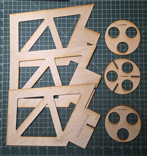 Estes Mega Red Max Fin and Centering ring set for Three 29mm Motor ...