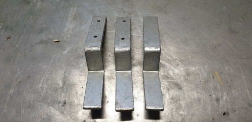 Bent Metal Brackets With 2 Holes X 3 | eBay Australia