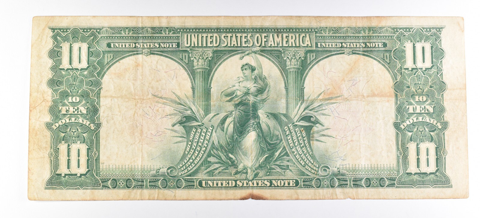 1901 $10 US Legal Tender Note Large Note *8532 | eBay