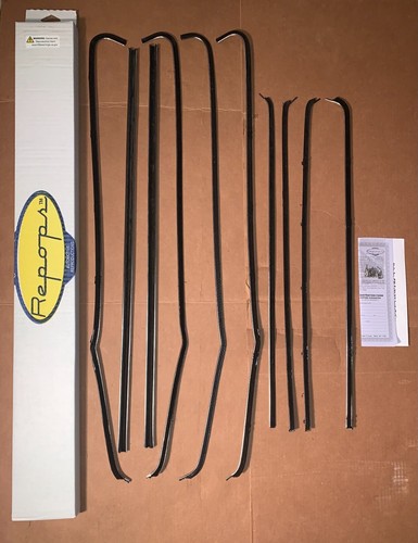 1955 1956 1957 Chevy 2 Door Sedan 210 150 Window Felt Fur Channel Kit w ...