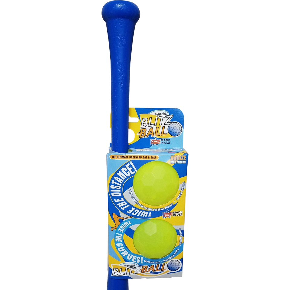 Blitzball Plastic Bat And Ball Combo Set (2 Balls), High performance ...