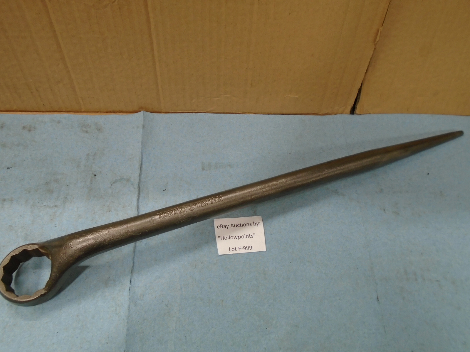 Williams Superrench No. 8909A Vintage Spud Wrench 1-1/2" Offset BOX ...