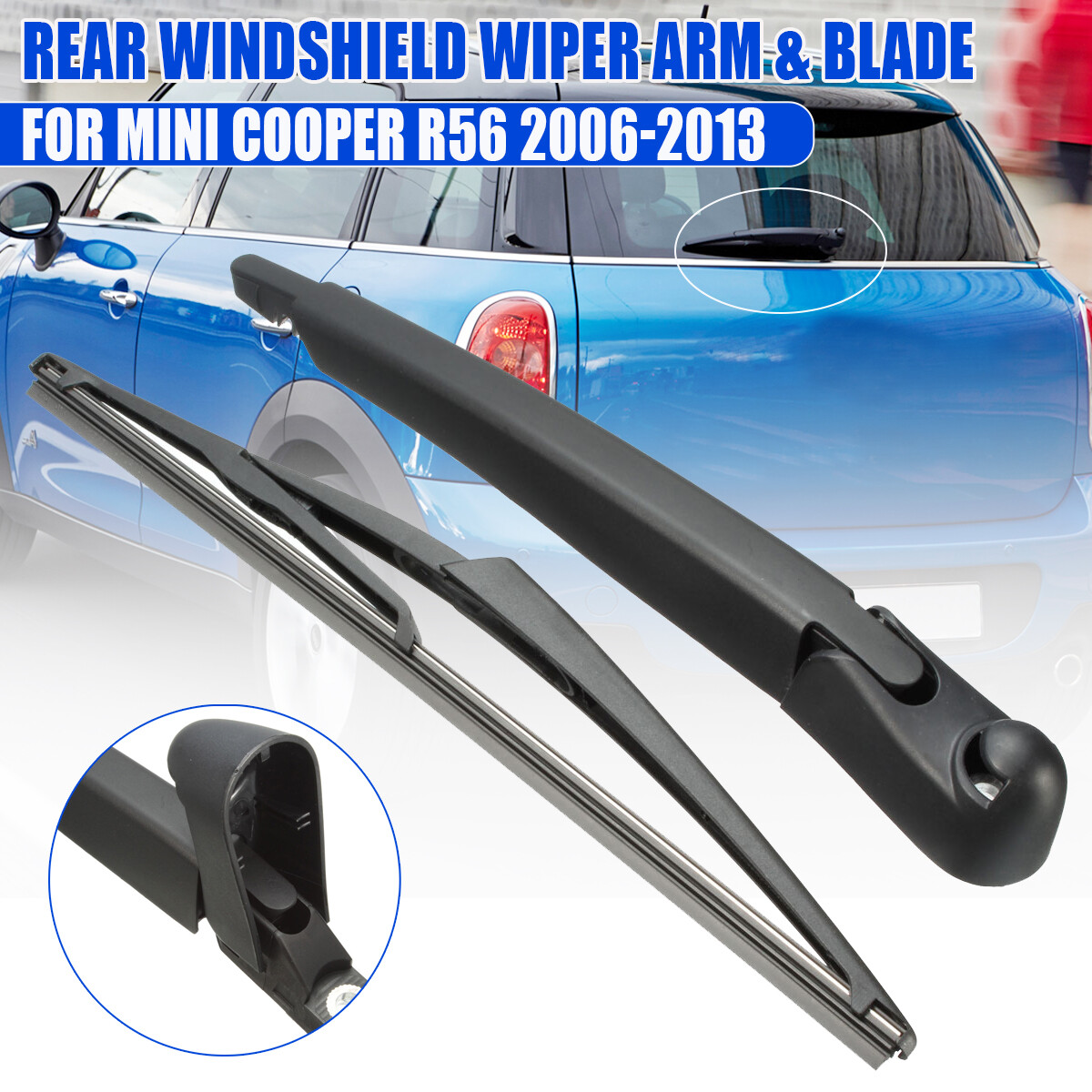 Mini Cooper Rear Windshield Wiper MINI COOPER R56 2007 Wiper Arm