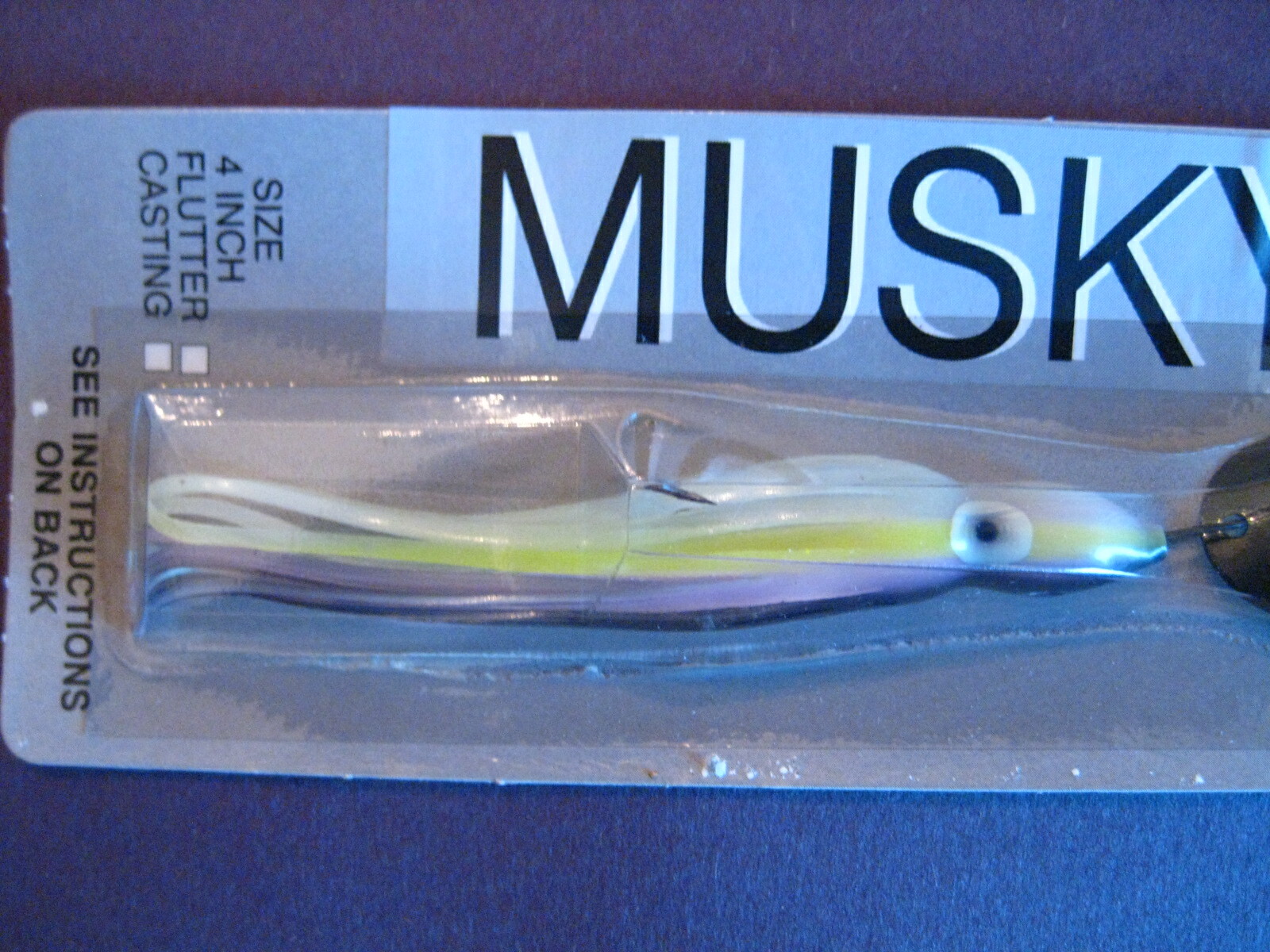 2 WHOLESALE Musky Pike Spoon 9" " Black /Yellow Stripe " Squid fishing ...