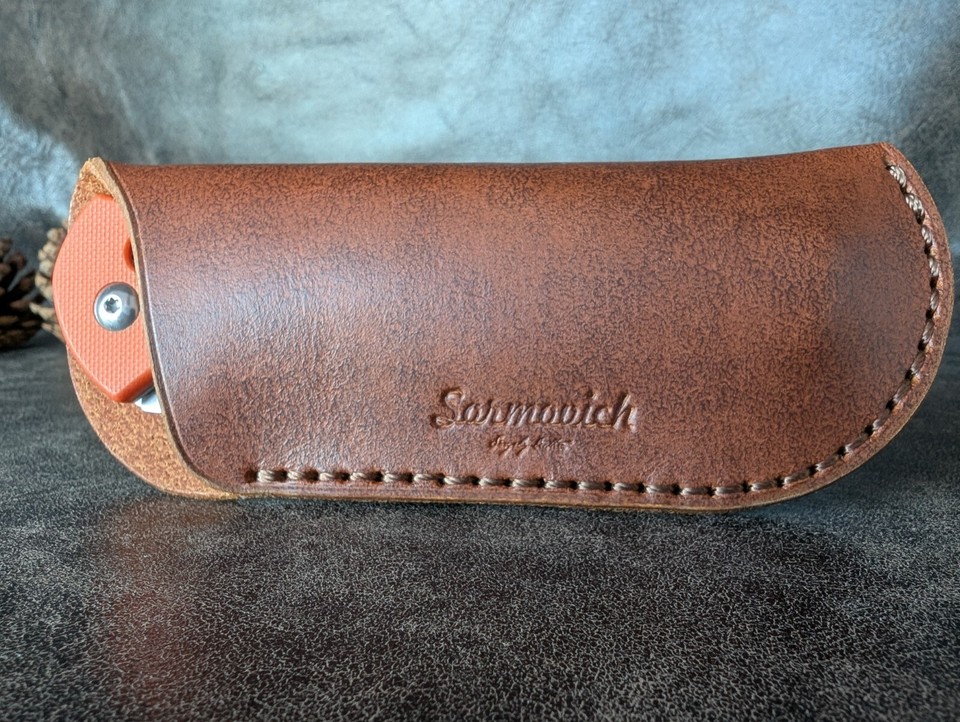 Folder Knife handmade sheath, Handmade knife case, Edc Pouch, Leather ...