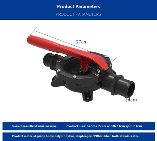 720G Manual Bilge Pump Hand Tools Water Transfer Diaphragm Self Priming ...