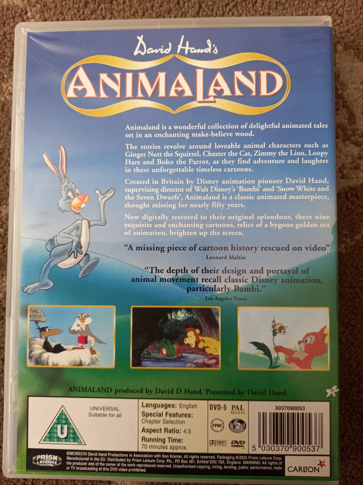 ANIMALAND DVD DAVID HAND CARTOON KIDS | eBay UK