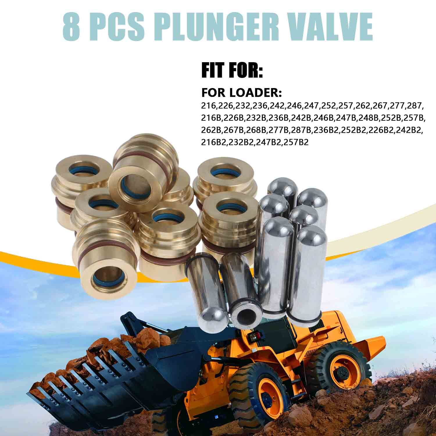 Pilot Control Plungers 8 Pcs for 246B 247B 252B 257B 267B 268B 277B ...