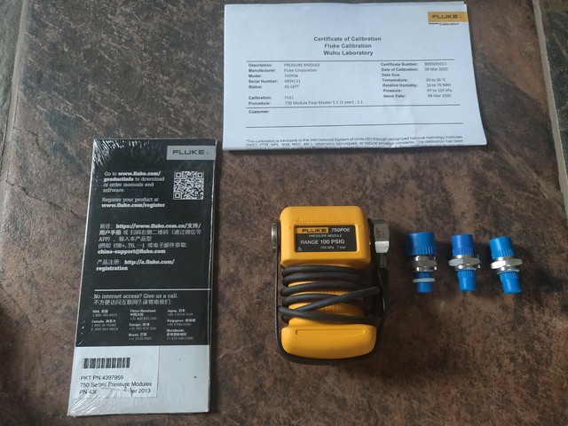 Fluke 750P08 Gauge Pressure Module 1000 PSI 70 Bar 7000 KPA for sale ...