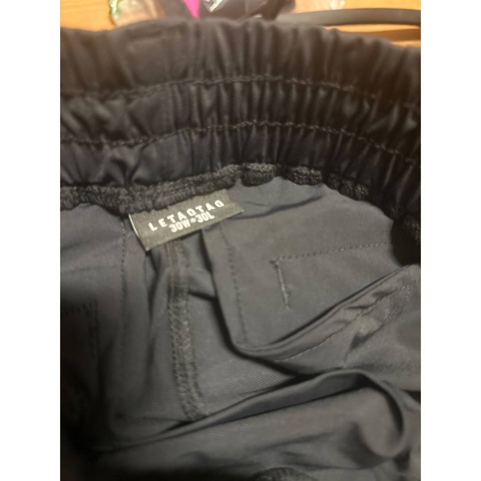 LETAOTAO Mens Elastic Waist Pants for Seniors High Stretch Expandable ...